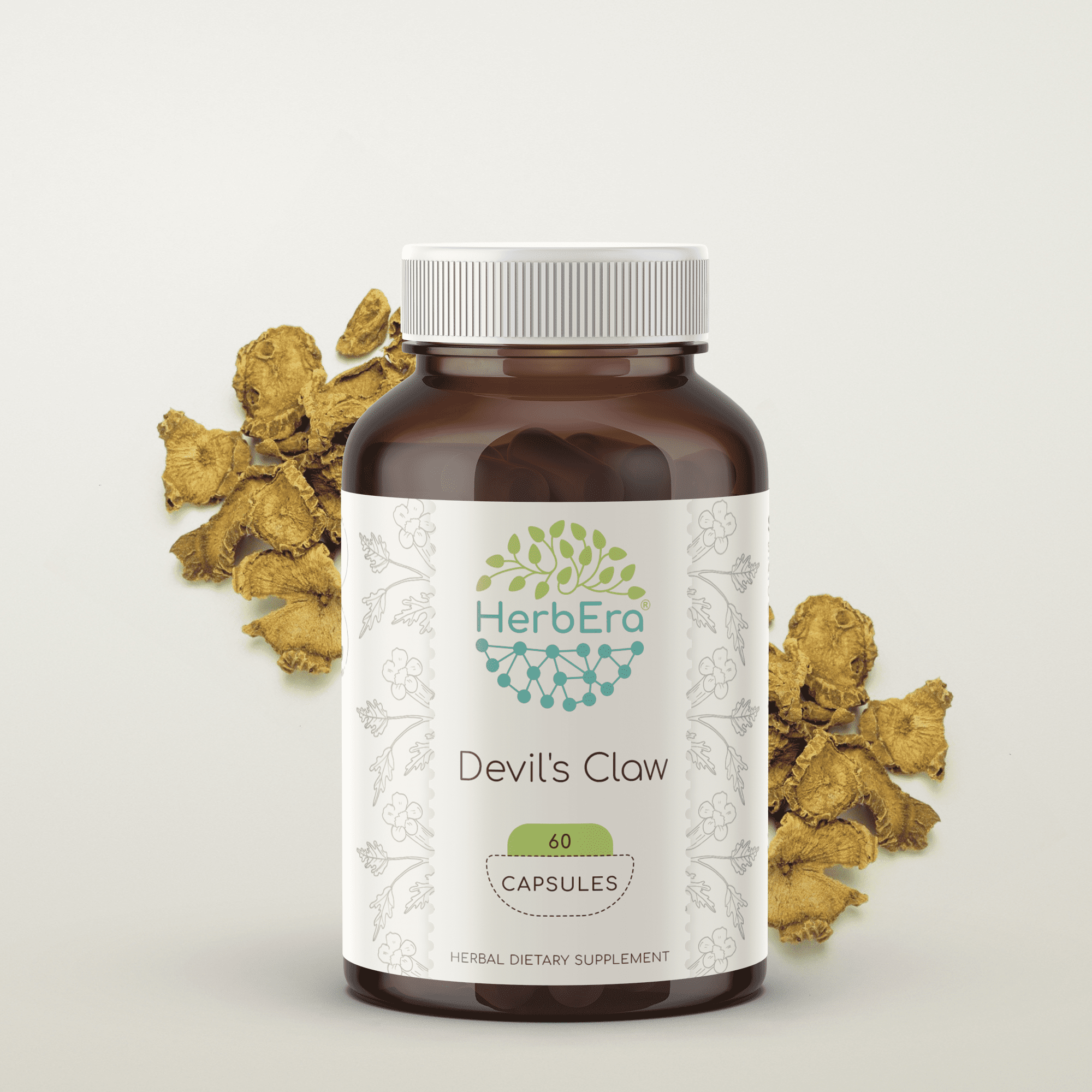 Devil's Claw 60 Capsules, 500 mg, Organic Devil's Claw (Harpagophytum ...