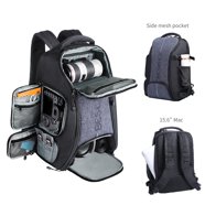 GOgroove Full-size DSLR Camera Backpack Case (Tan) for Photography and ...