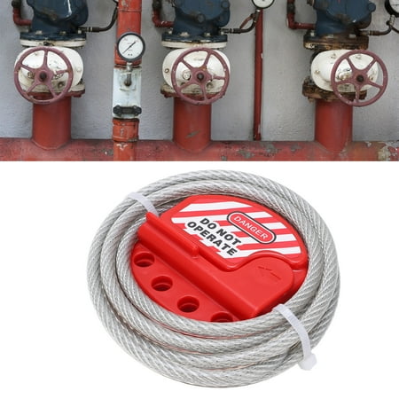 ANGGREK Adjustable Lockout Tagout Steel Cable,Cable Lock Four Keyhole ...
