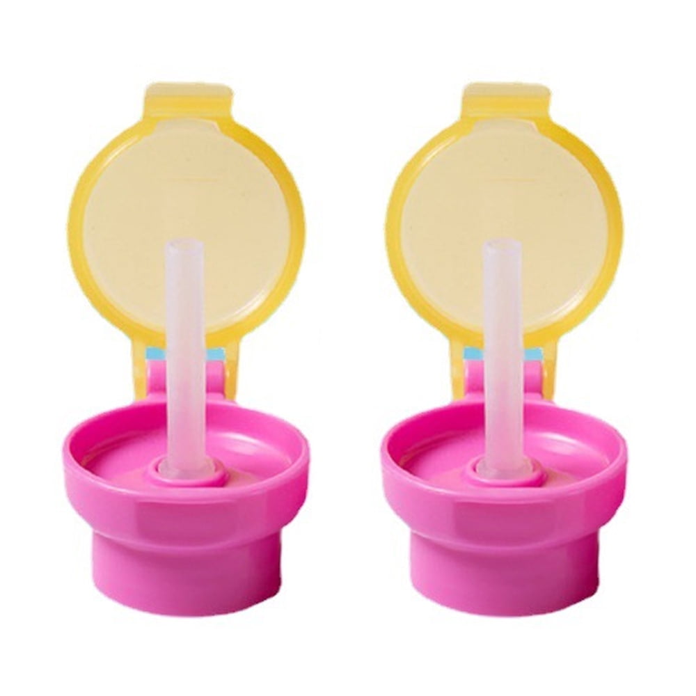 2-piece portable children's beverage bottle conversion cap anti ...