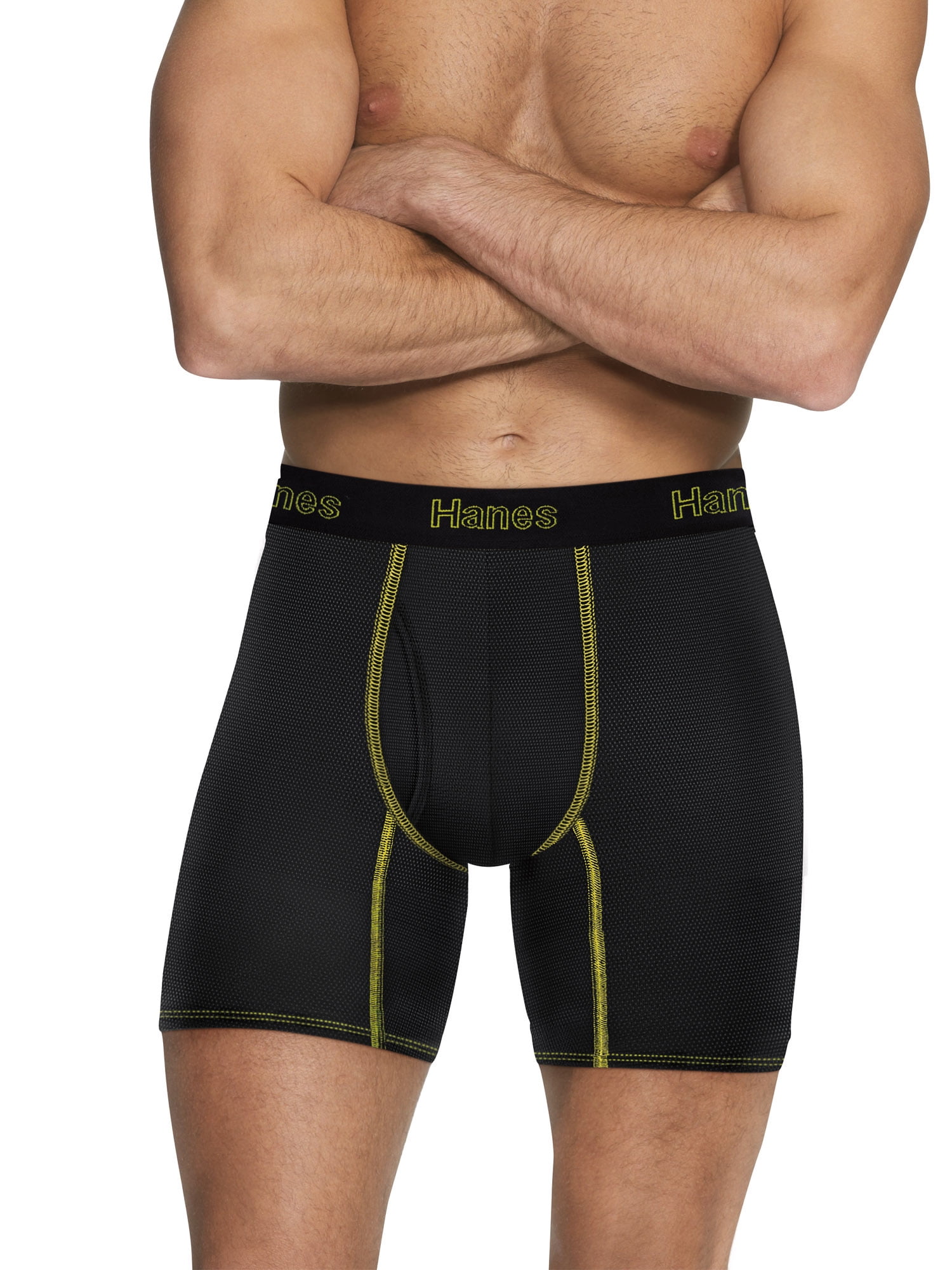 Mens ComfortFlex Fit Regular Length Boxer Brief, 3 Pack - Walmart.com