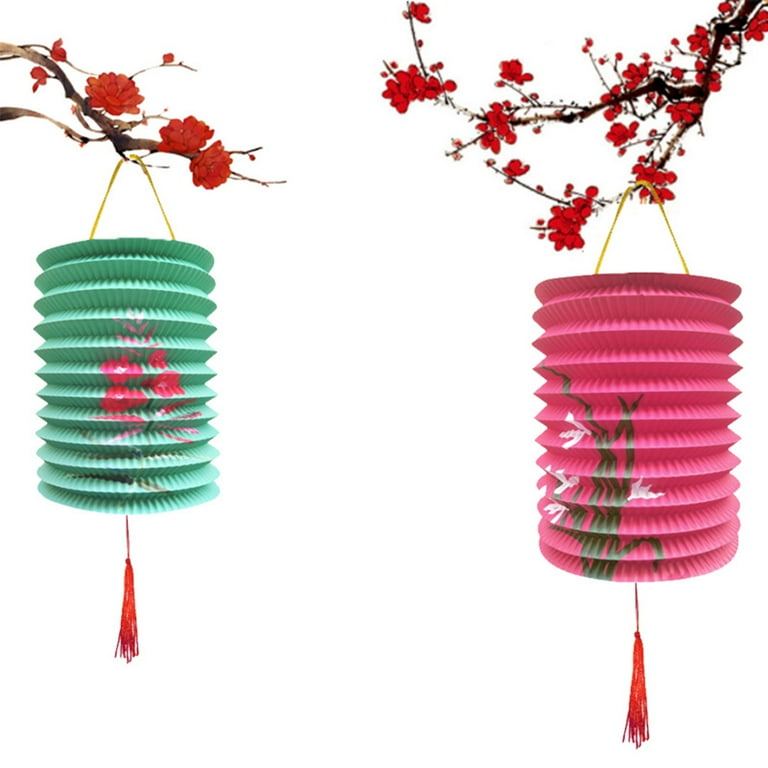 Flowers Strings Chinese Paper Lanterns Flowers Strings Chinese Paper Lanterns