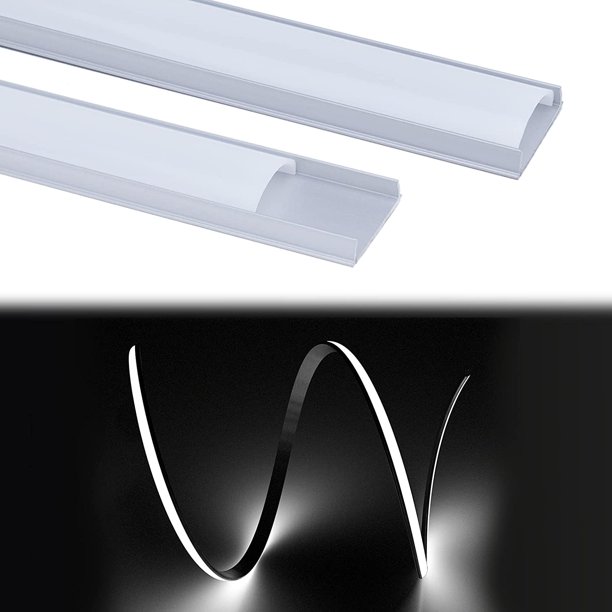 Flexible LED Channel with Milky White Cover Lens,Bendable Aluminum ...