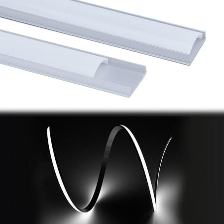 Flexible LED Channel with Milky White Cover Lens,Bendable Aluminum ...