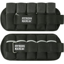 Gymenist Pair Of Ankle Weights Can Be Adjusted Up To 5.0 Lb. Each Set of 2 x Weight Wraps (Total ...