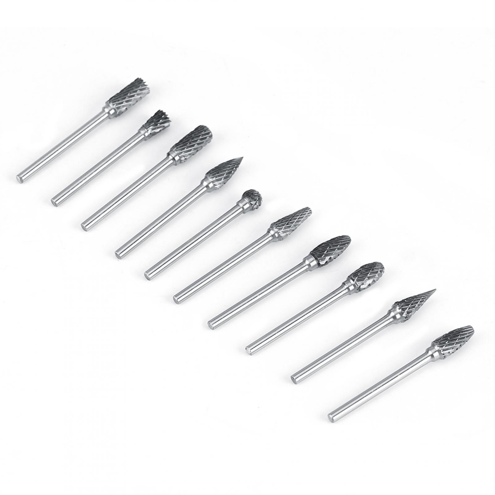 Fdit 3mm Shank Files Burr Set, Carbide Burr Set, For Die Grinder Drill ...