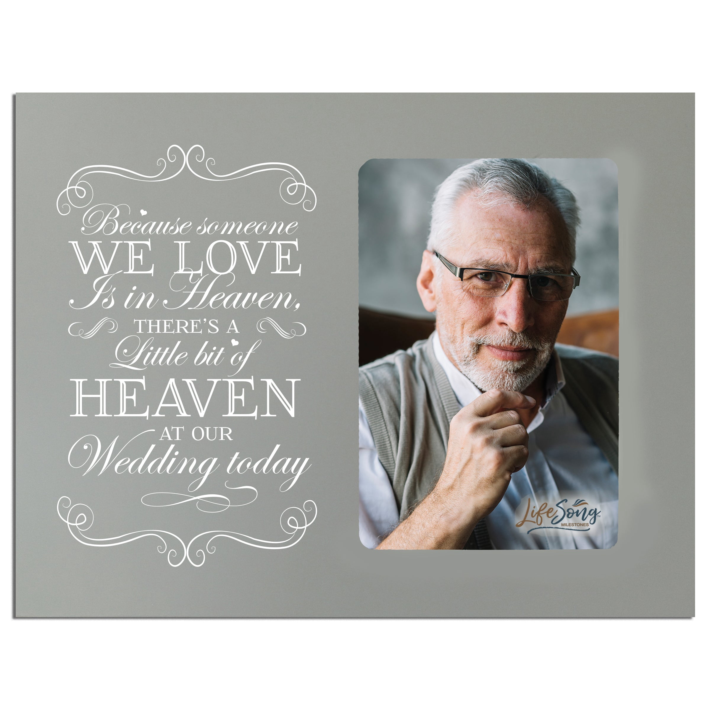 Wooden Memorial 8x10 Picture Frame holds 4x6 photo Someone We Love ...