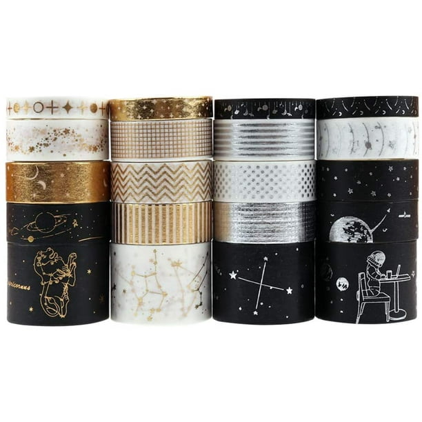 FFIY 20 Rolls Washi Tape Set, Universe Design Masking Tapes with 3 ...