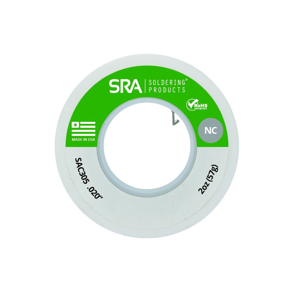 Lead Free No-Clean Flux Core Silver Solder, SAC305 .020-Inch , 2 Ounce ...