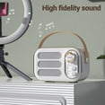 DW13 Bluetooth-compatible Speaker Retro Long Battery Life Support TF ...