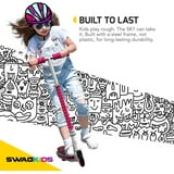 Swagtron SK1 Electric Kick Start Scooter for Kids, Durable Steel Frame ...