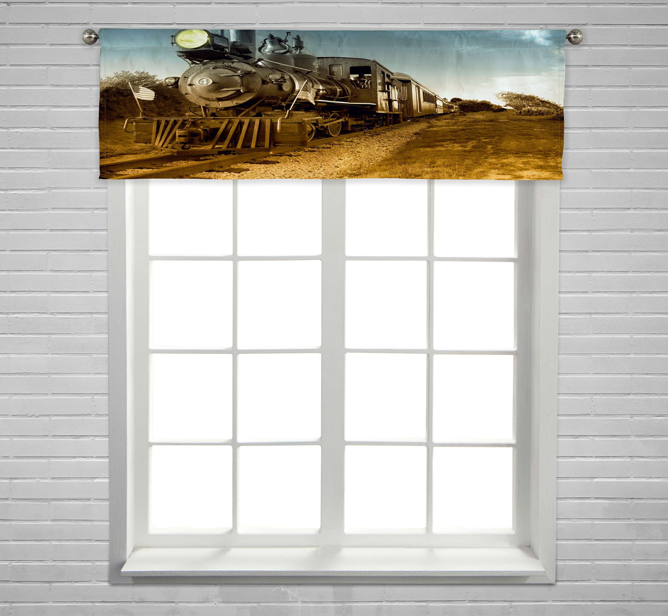 ECZJNT Vintage Steam engine locomotive train moving down railroad track ...