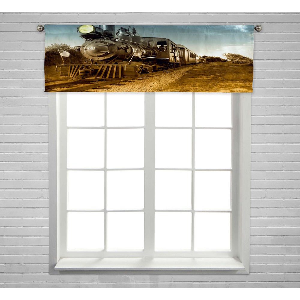 ECZJNT Vintage Steam engine locomotive train moving down railroad track ...