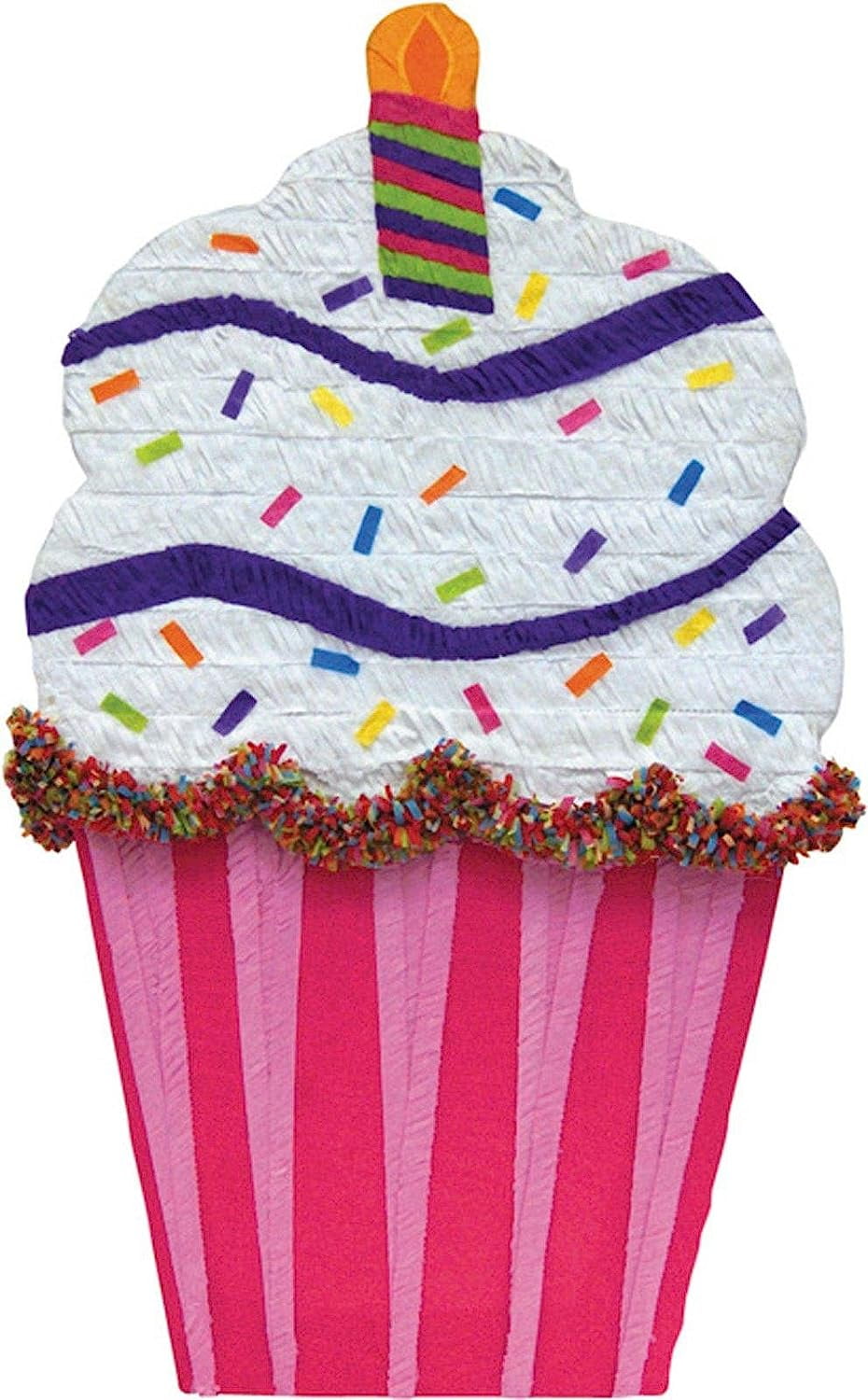 YA OTTA PINATA - Cupcake Giant Pinata - White/Pink - Walmart.com