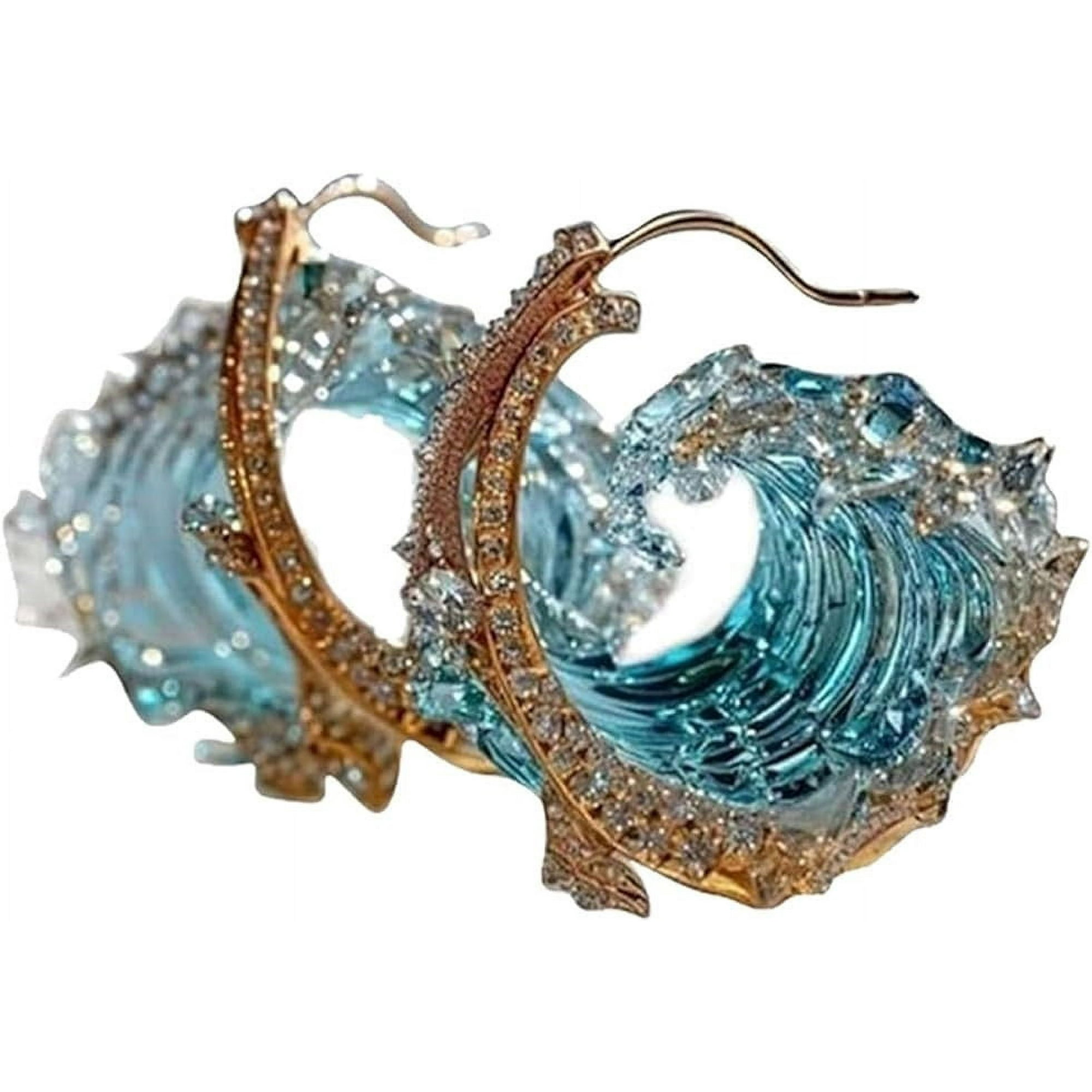 Click here for Ganfancp Oath Jewelry Set Wave Necklace Earrings R... prices