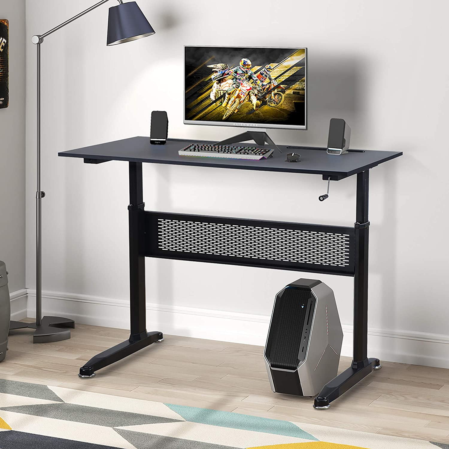 Adjustable Height Standing Desk Sit Stand Up Desk Workstation 47 Inch Adjustable Height Standing Desk Sit Stand Up Desk Workstation 47 Inch