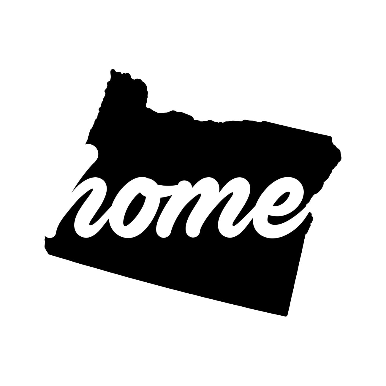 Oregon Home Sticker Decal Die Cut - Self Adhesive Vinyl - Weatherproof ...