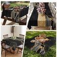 Black Gold Marble Texture Pattern Table Cloth 60x60in, Waterproof ...