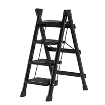 4 Step Ladder, Folding Step Stool with Wide Anti-Slip Pedal, 350lbs ...