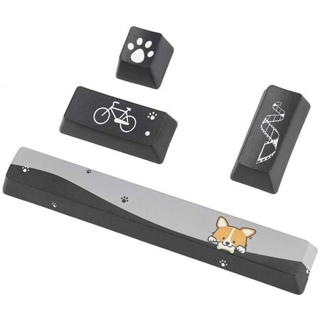 Keycaps for Mechanical Keyboard, DIY Mini Black Dogs Pattern Keycaps ...