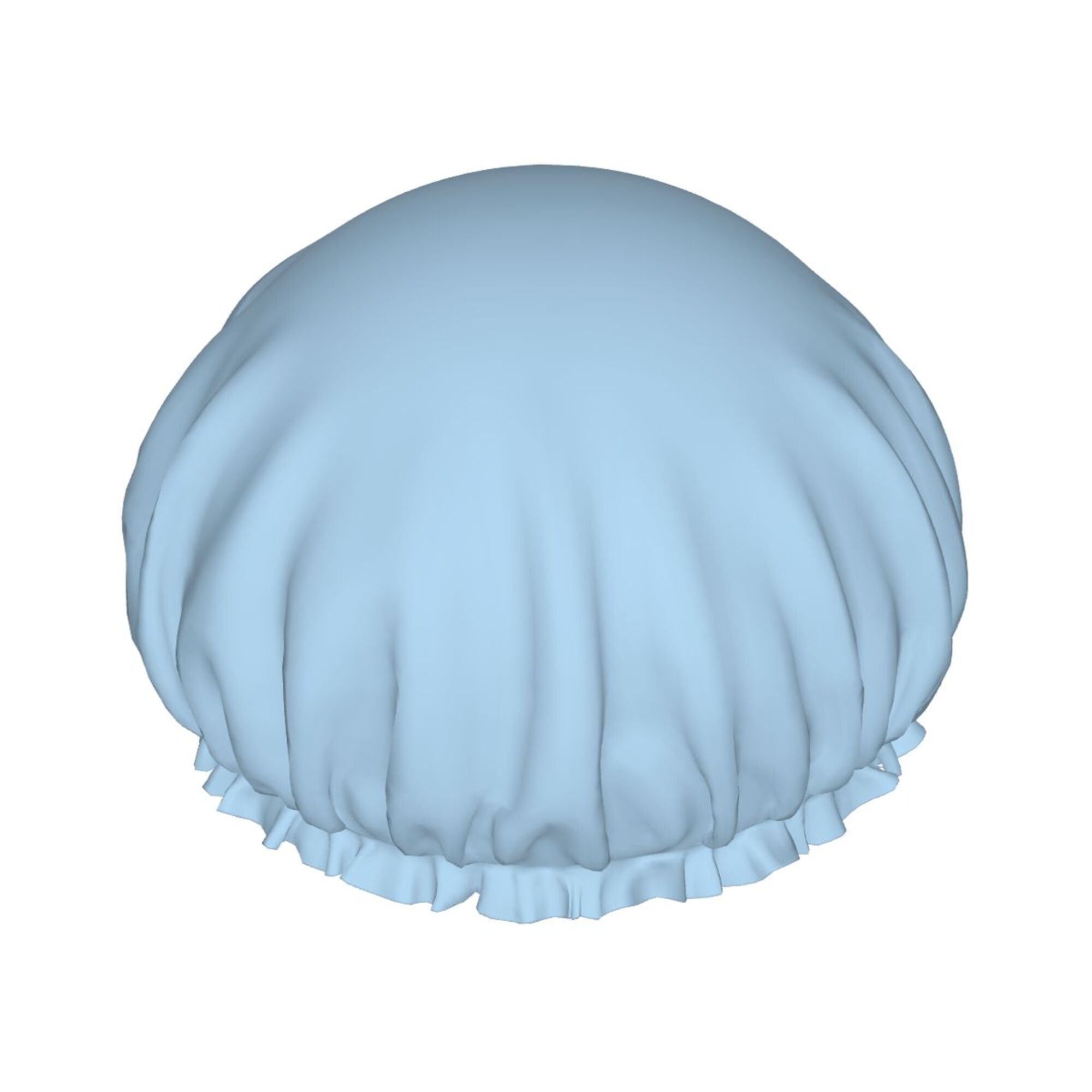 YFYANG Women's Double Waterproof Shower Cap, Blue Reusable Hair Cap for ...