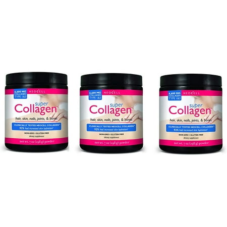 NeoCell Super Collagen (Types 1 & 3) Powder, 6600 Mg, 7 Oz. - 3 pack ...