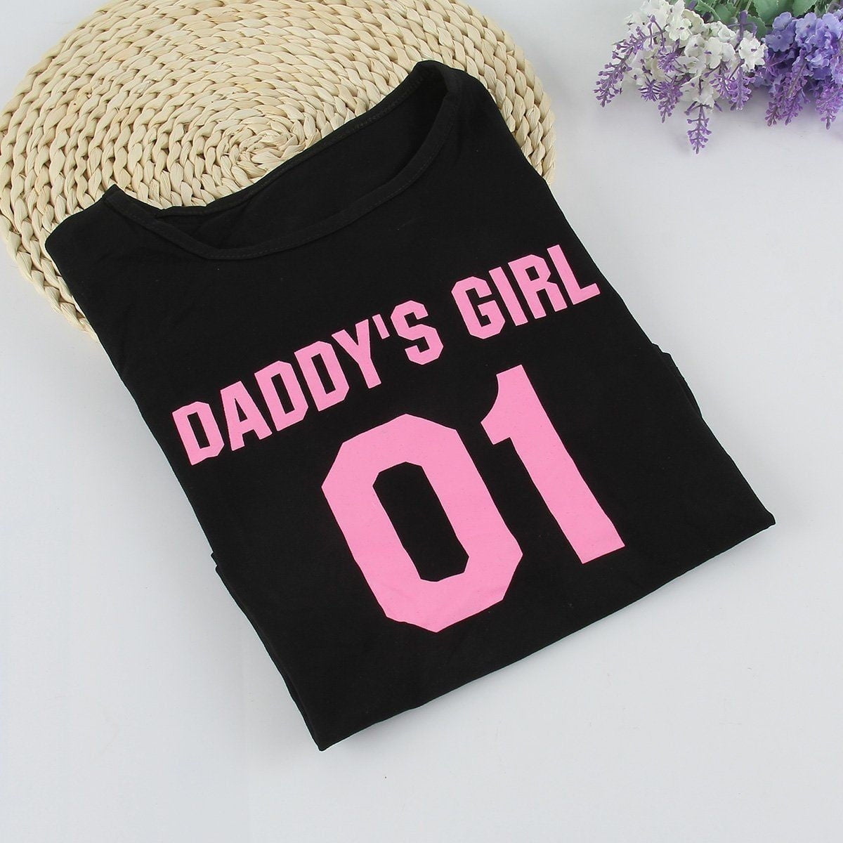 DADDY & DADDY'S GIRL Father & Daughter T shirt Tops Family Matching Tee ...