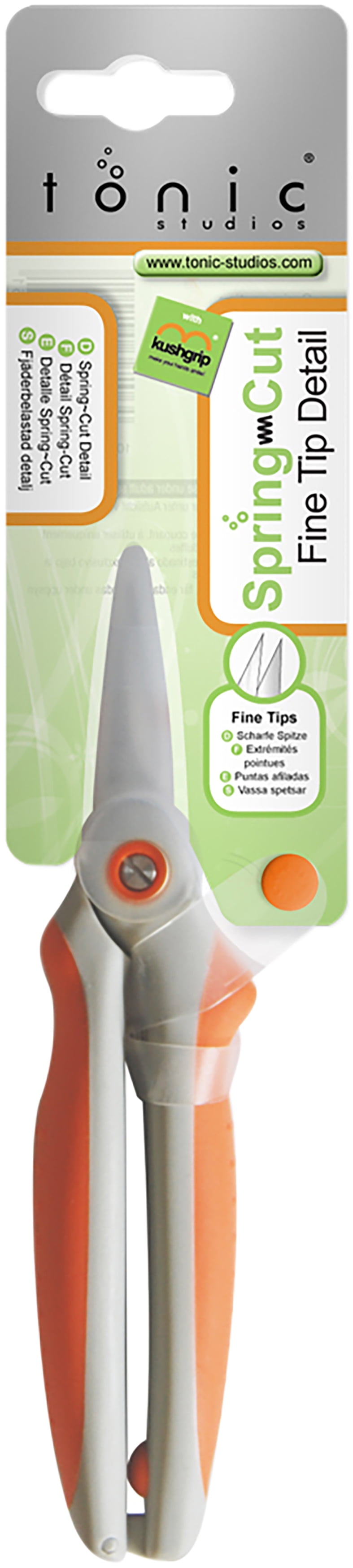 Tonic Studios KushGrip Detail Scissors, 6.5", Spring-Cut - Walmart.com