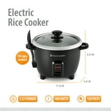 Toastmaster 10 Cup Automatic Rice Cooker with Steamer Basket and ...