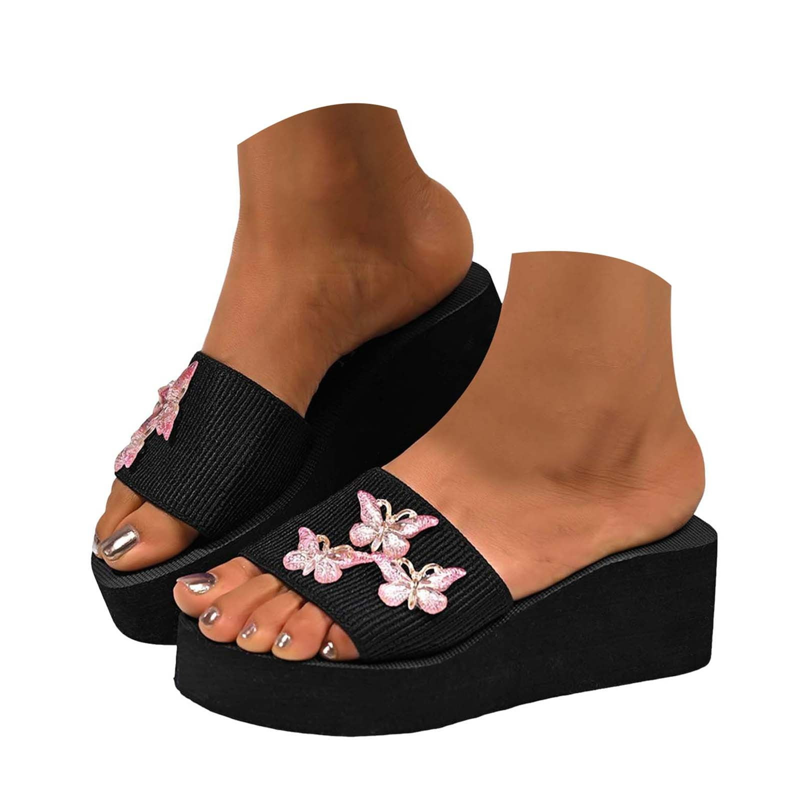 Click here for Dakaela Womens Wedge Siides Sandals Platform Open... prices