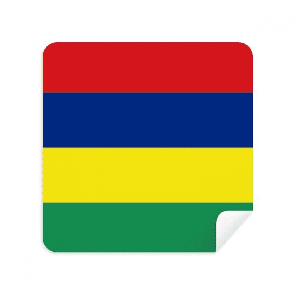 Mauritius National Flag Africa Country Glasses Cloth Screen Cleaner ...