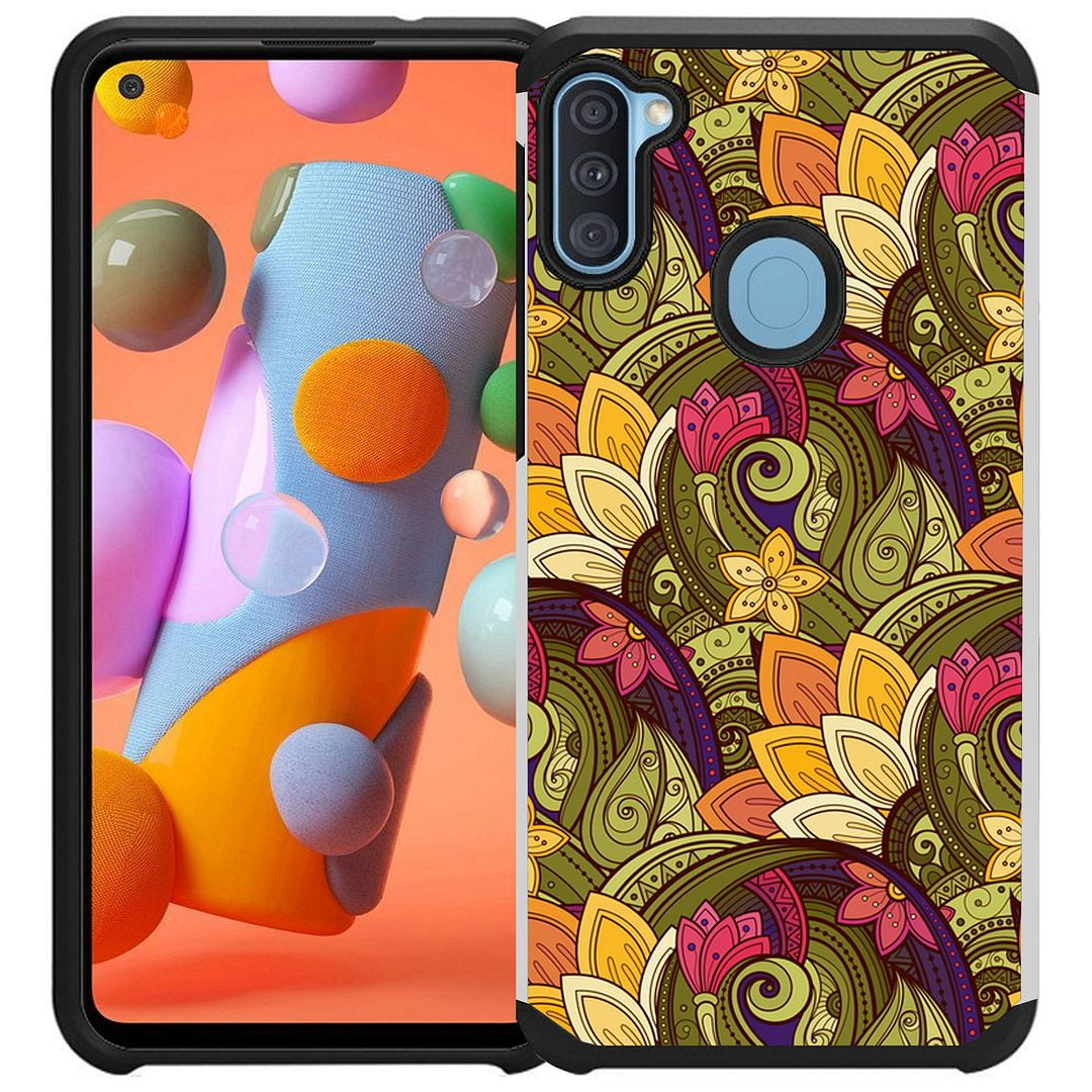 Samsung Galaxy A11 Case - Colorful Design Hybrid Armor Case Shockproof ...