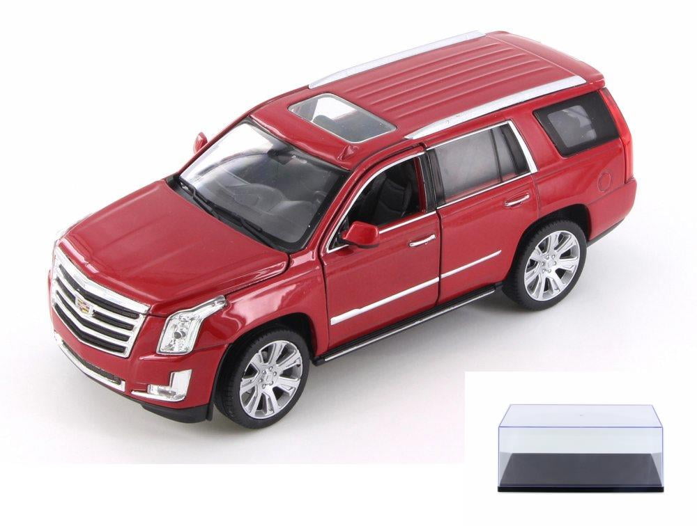 Diecast Car & Display Case Package - 2017 Cadillac Escalade, Red ...
