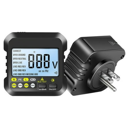 fastboy 10/16A Digital Display Power Socket Tester Voltmeter Leakage ...