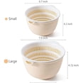 2 in 1 Kitchen Colander Set with Bowl Strainer (2 Sets 2.5 Qt),BPA Free ...