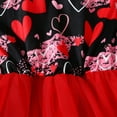 Girls Dresses Lover Themed Letter Print Tulle Dress Valentines Day Baby ...
