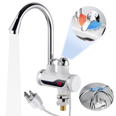 IFCOW 110V Instant Tankless Water Heater Faucet, Fast Heating, Kitchen & Bathroom, Electric ...