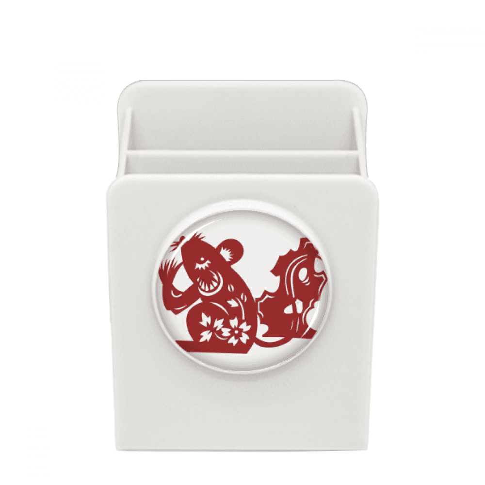 Year Of Rat Animal China Zodiac Pattern Desk Pencil Holder Cup Pen ...