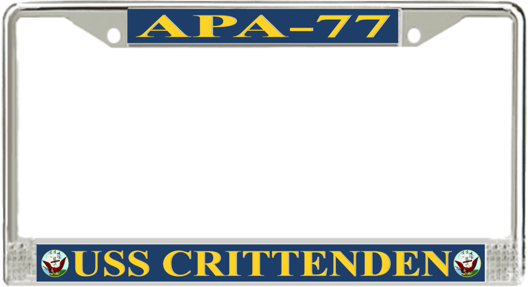 USS Crittenden APA-77 License Plate Frame - Walmart.com