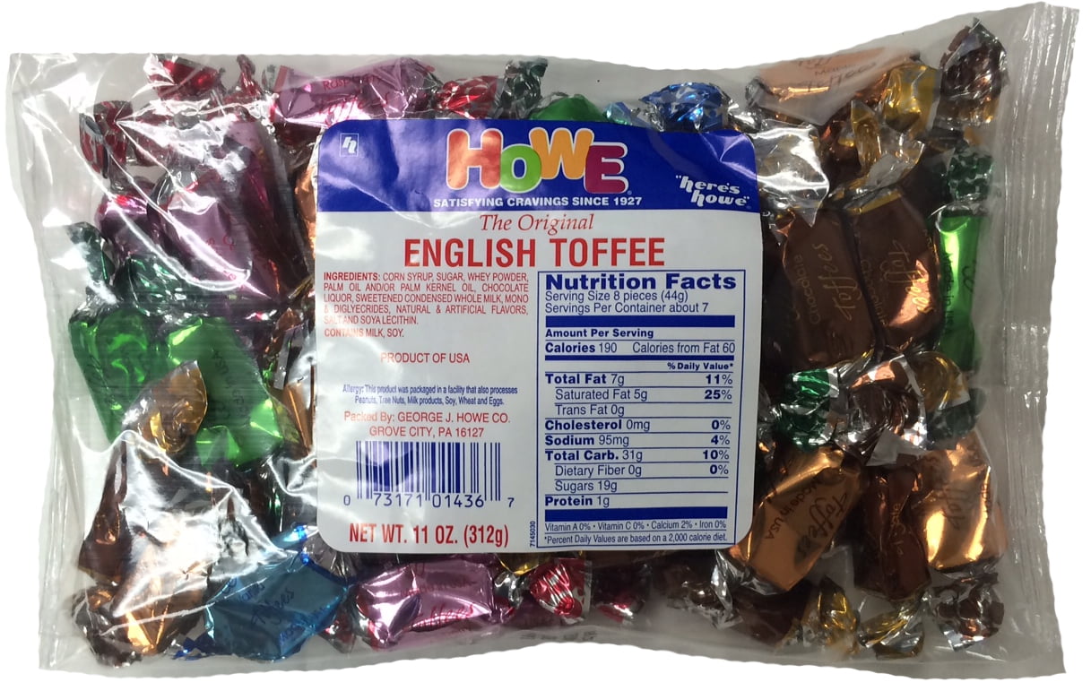 Howe Assorted English Toffee Candy 11 Oz