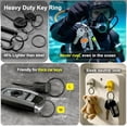 Titanium Key Rings Heavy Duty Side Push Split Key Chain Rings for Key ...