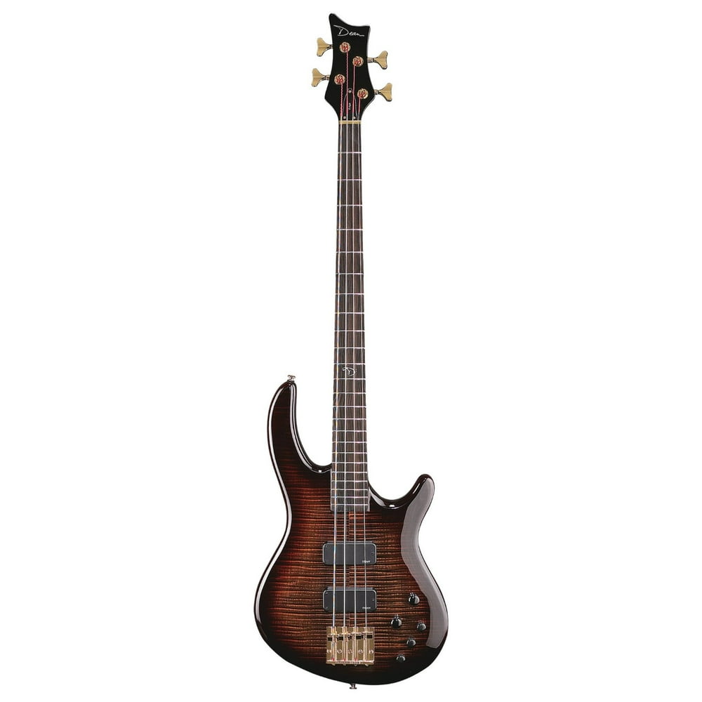 Dean Edge Pro 4-String Electric Bass - Transparent Black - Walmart.com ...
