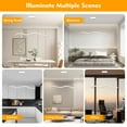 Modern LED Pendant Light Dimmable Linear Wave Chandelier - Walmart.com