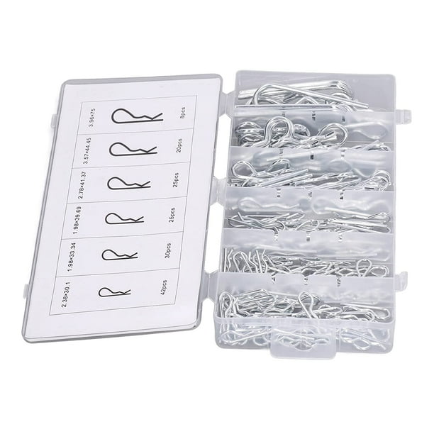 Spring Clip Fastener 150 Pieces Wear Resistant 6 Common Sizes Type R ...