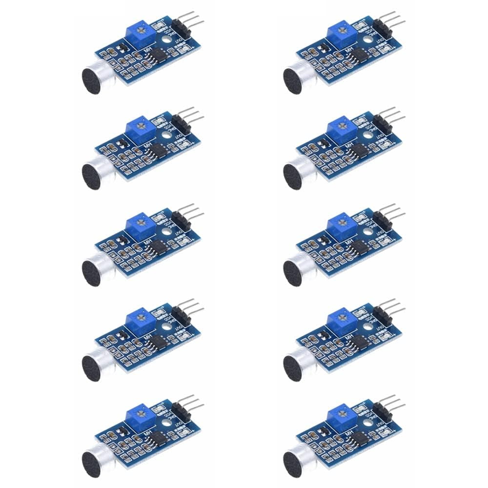 Treedix 10pcs High Sensitivity Sound Microphone Sensor Detection Module Control Switch ...