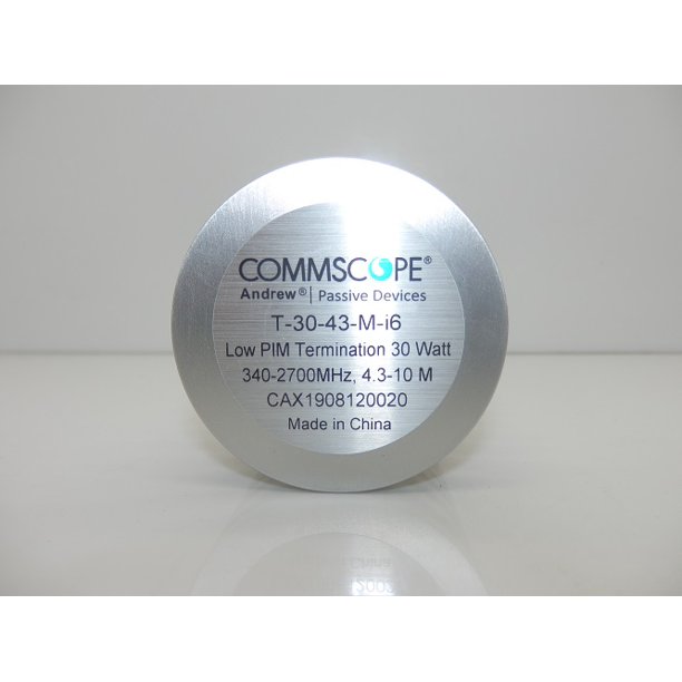 Commscope 30W Low PIM Termination 340-2700MHz T-30-43-M-i6 - Walmart.com