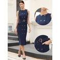 DARING DIVA Women's Double Breasted Dress Dressy Belted Pencil Dresses ...