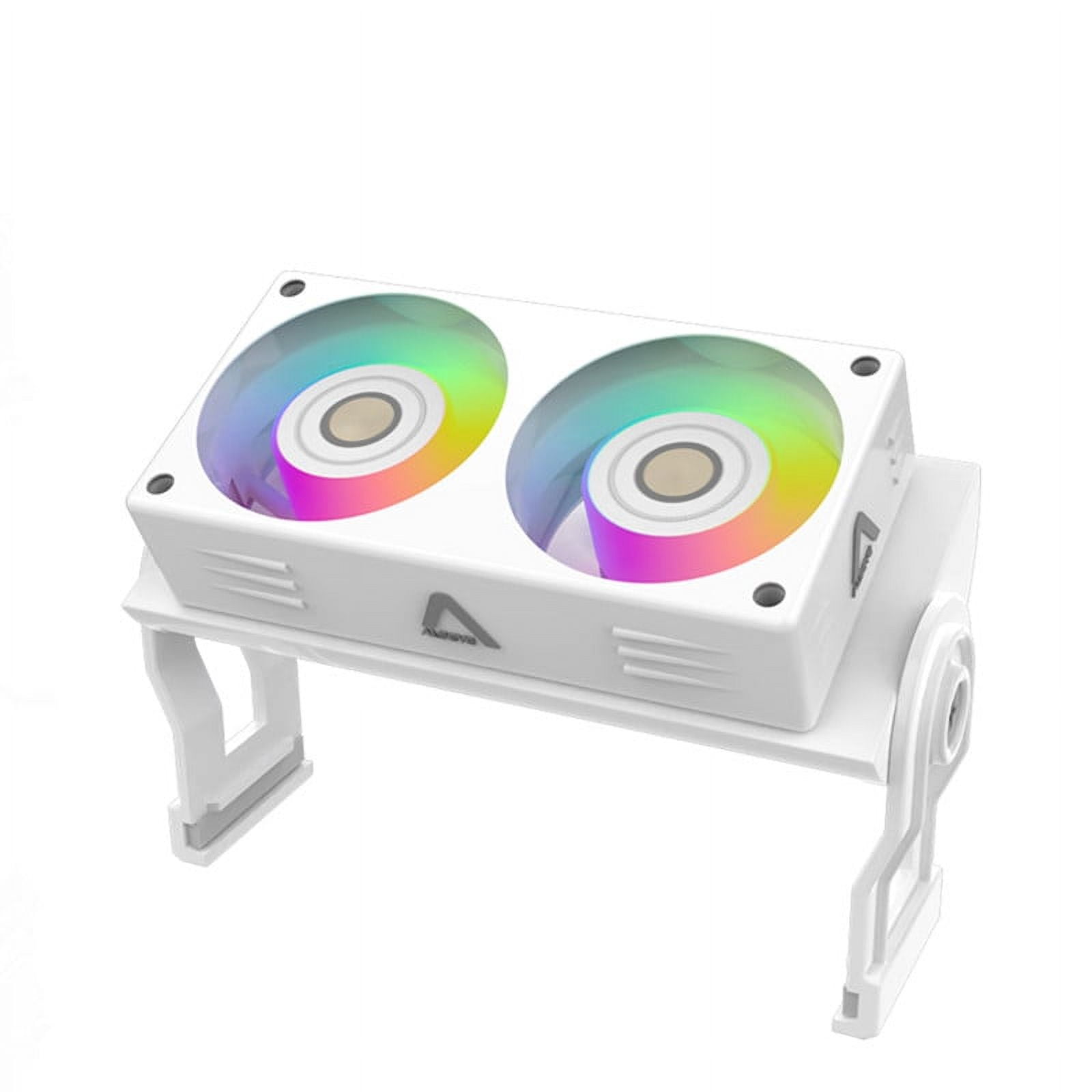 ALSEYE RAM Heatsink Radiator 5V 3Pin ARGB PC Case Memory Cooling 2X 60mm Fan Cooler Overclocking ...