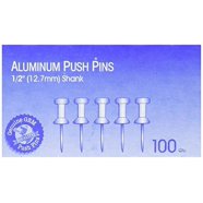 Moore Push-Pins Boxed, Aluminum, 5/8", 100/Pkg. - Walmart.com