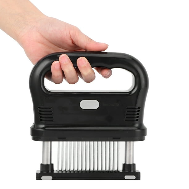 Meat Tenderizer With 48 Needles Stainless Steel Black Detachable Meat